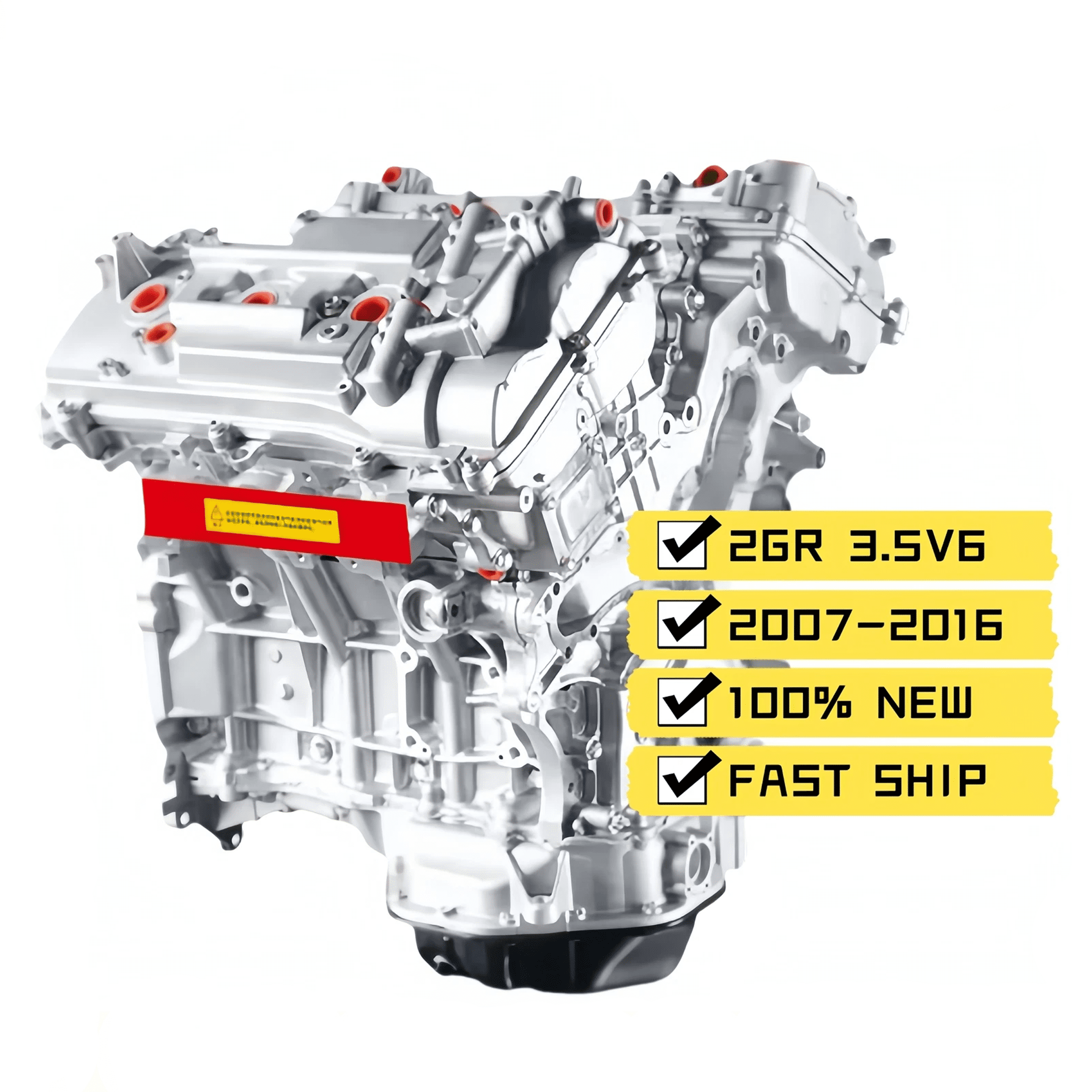 2GR 3.5L Long block engine Assembly For 2007-2016 Toyota Venza Avalon ...