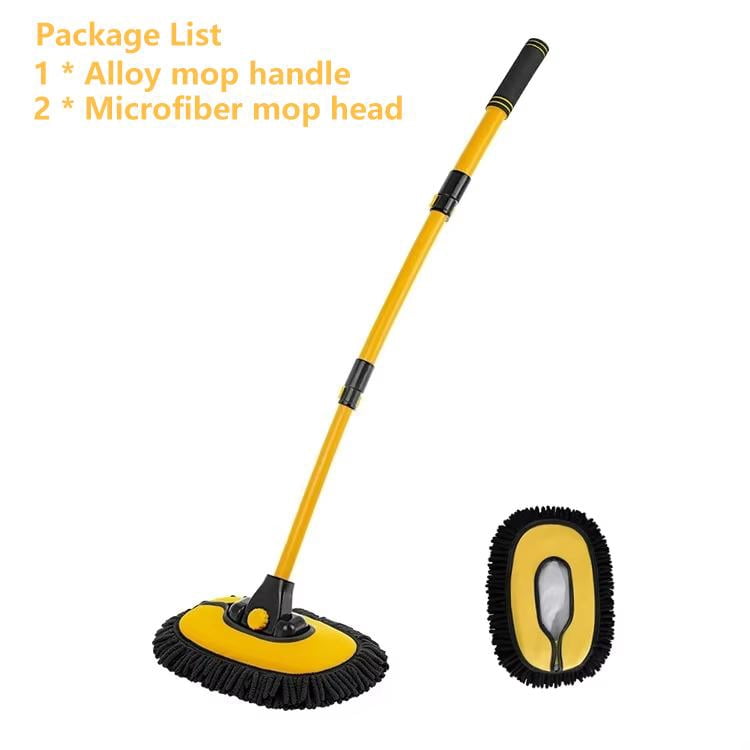 Long handle car wash mop，15° Ergonomic design，microfiber material ...