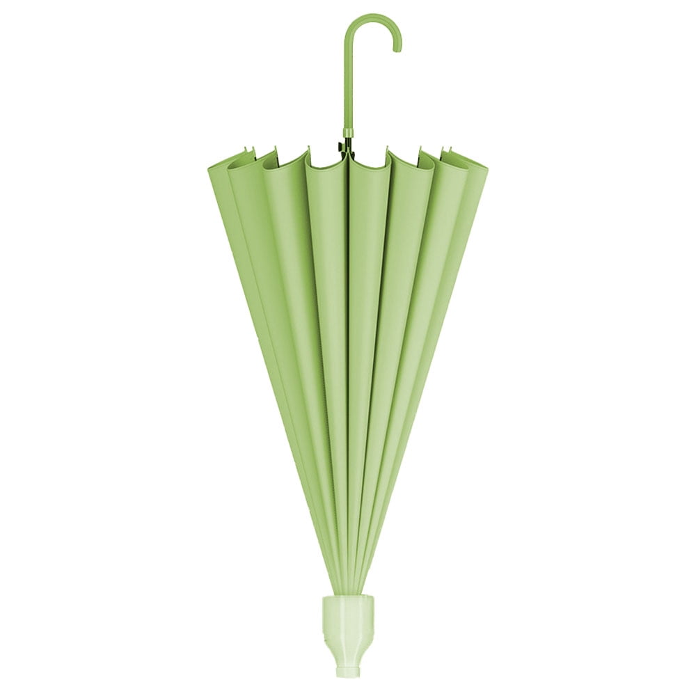 Long-handled 16-bone waterproof sleeve straight umbrella, made of ...