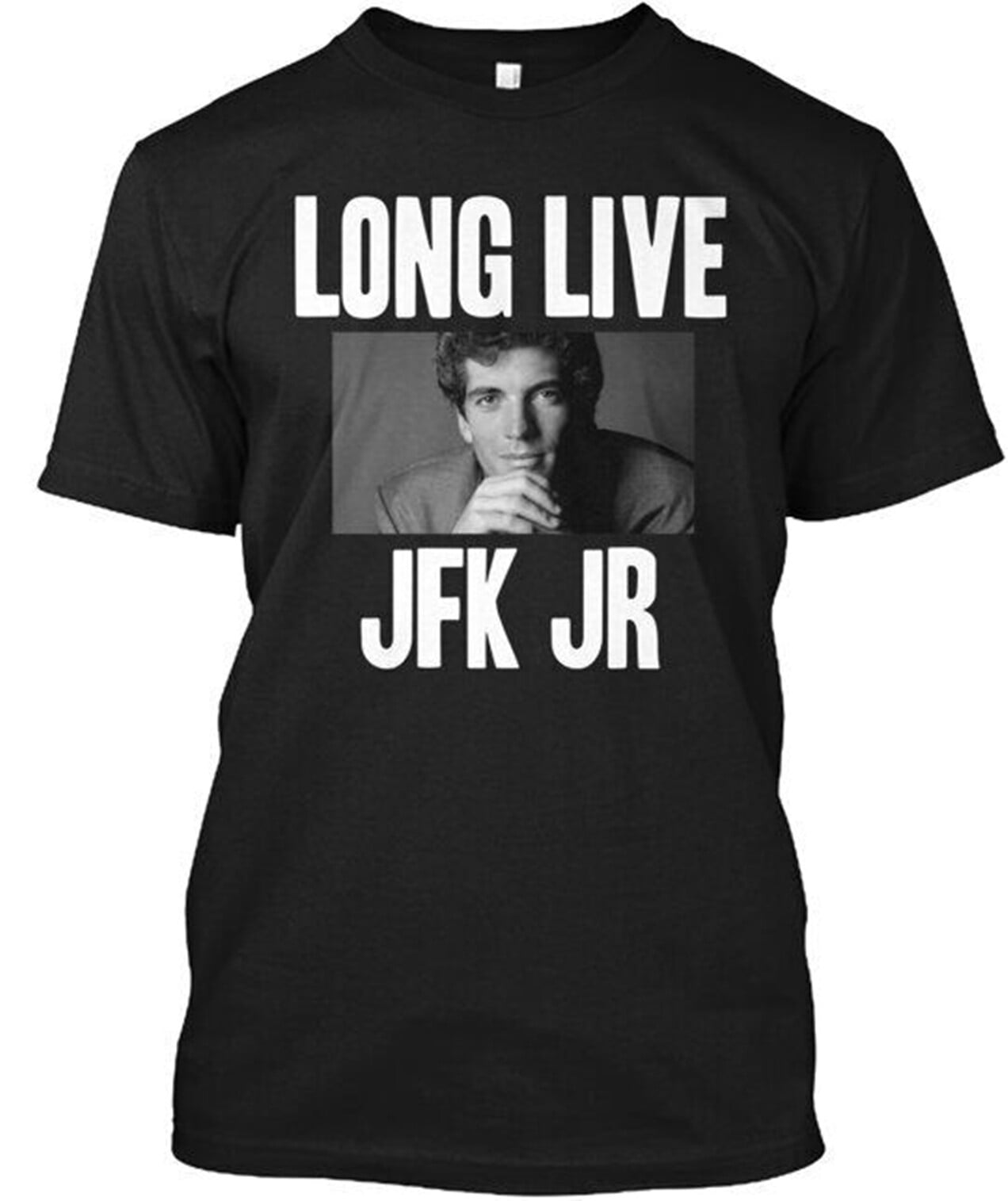 Long live JFK JR T-Shirt Made in the USA,Soft Black Cotton Tshirt, Size S to 5XL - Walmart.com