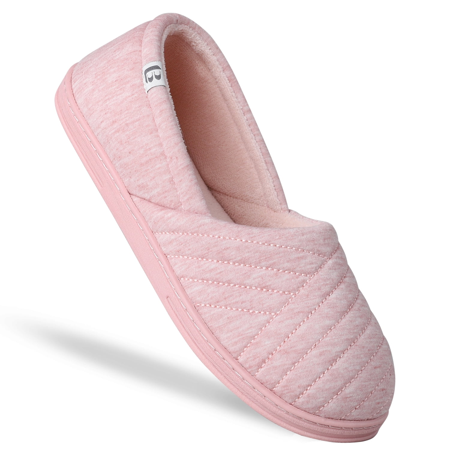 LongBay Women's Comfy Breathable Memory Foam Closed Back Slippers ...