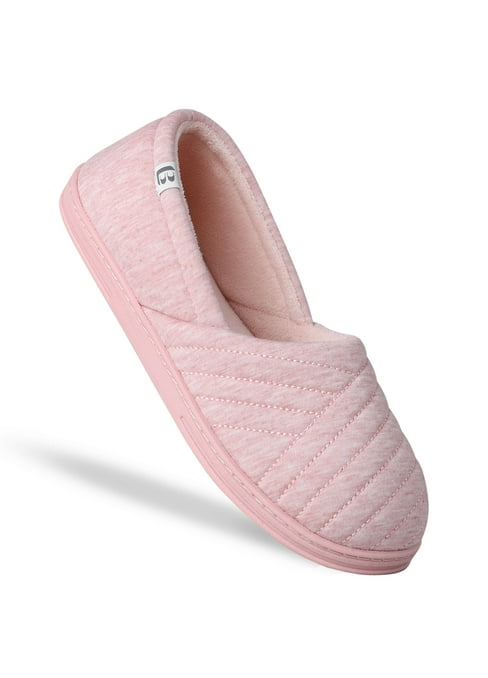 Litfun Women's Fuzzy Slippers Open Toe Cross Band Slippers Memory Foam ...