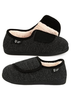 Isotoner Women's Embroidered Terry Ballerina Slippers with ISOFlex ...