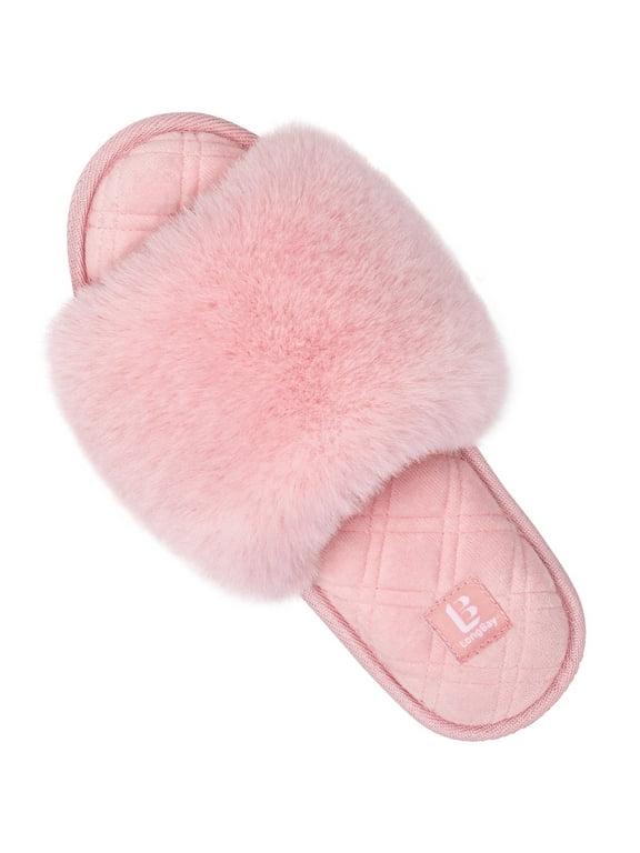 Pacificplex Womens Smiley Preppy Smile Slippers Retro Plush 7 75