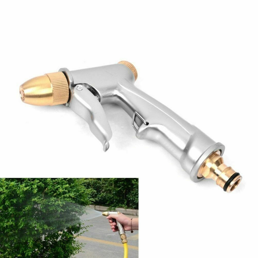 LongDay New Metal High Pressure Water Spray Gun Brass Nozzle Garden ...