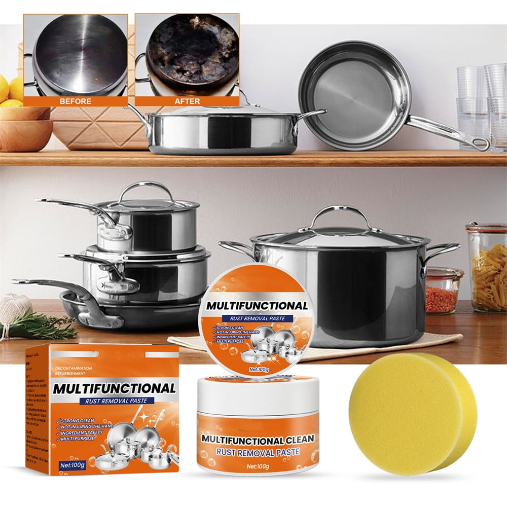 LongDay Stainless Steel Cleaning Paste Kitchen Stove Wall Cleaning ...