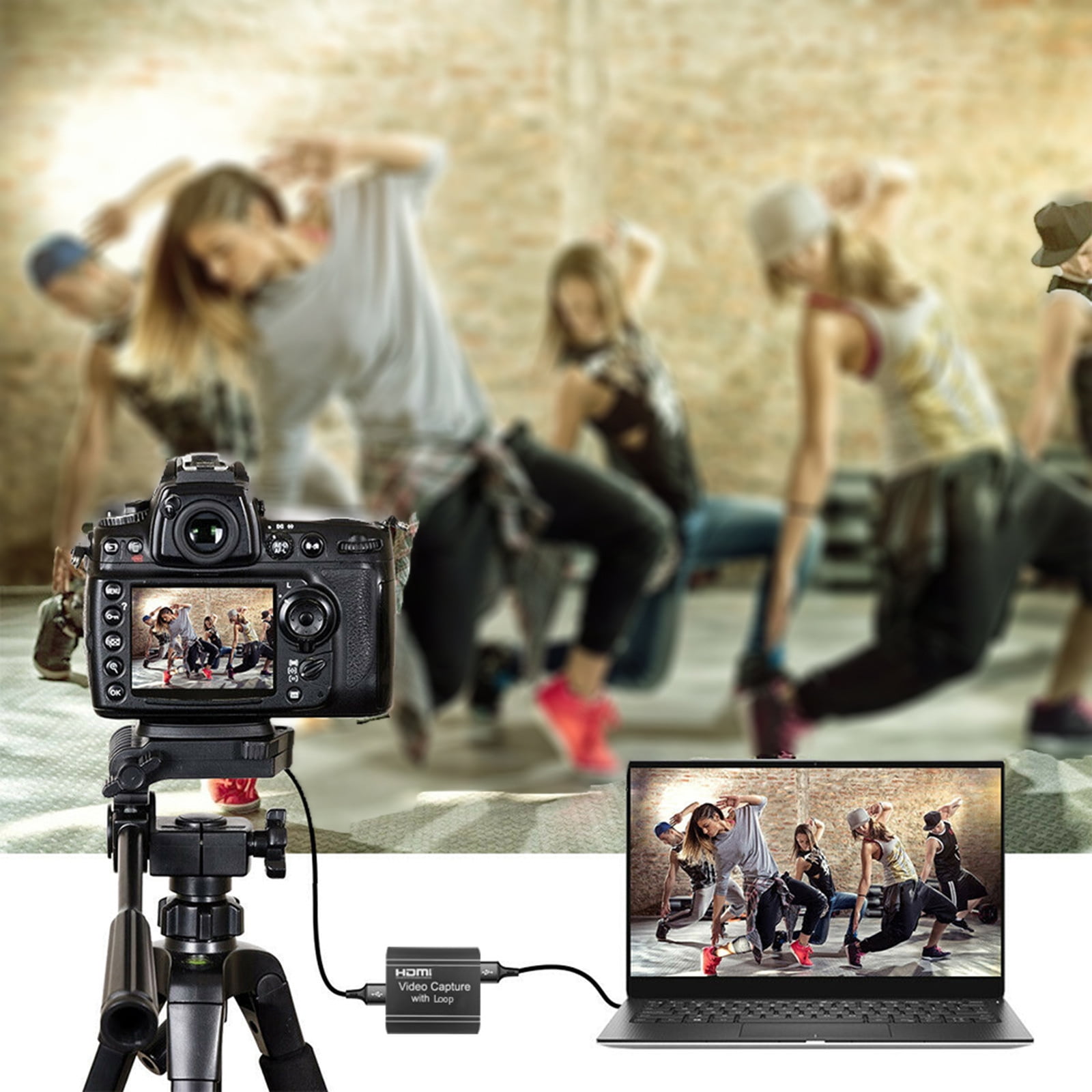 LongHanMao HDMI Splitter, HDMI Adapter, 1080 USB HDMI Video Capture ...