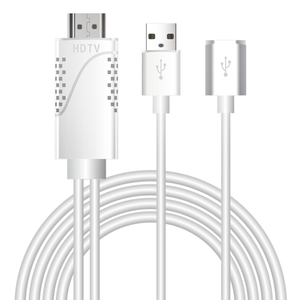 LongHanMao HDMI Splitter, HDMI Adapter, USB to 4K HD 1080P HDTV TV AV ...