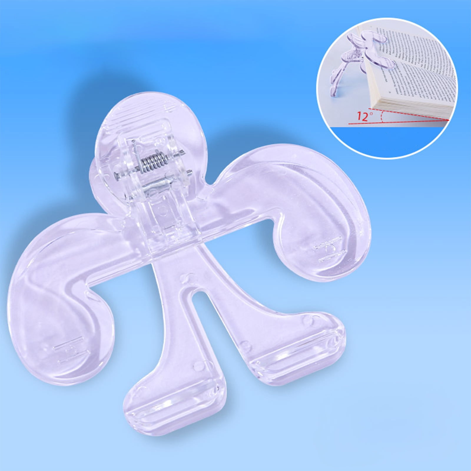 LongLiYi Transparent Po Cap Book Clip Note Clip Reading Avoid Book Flip ...