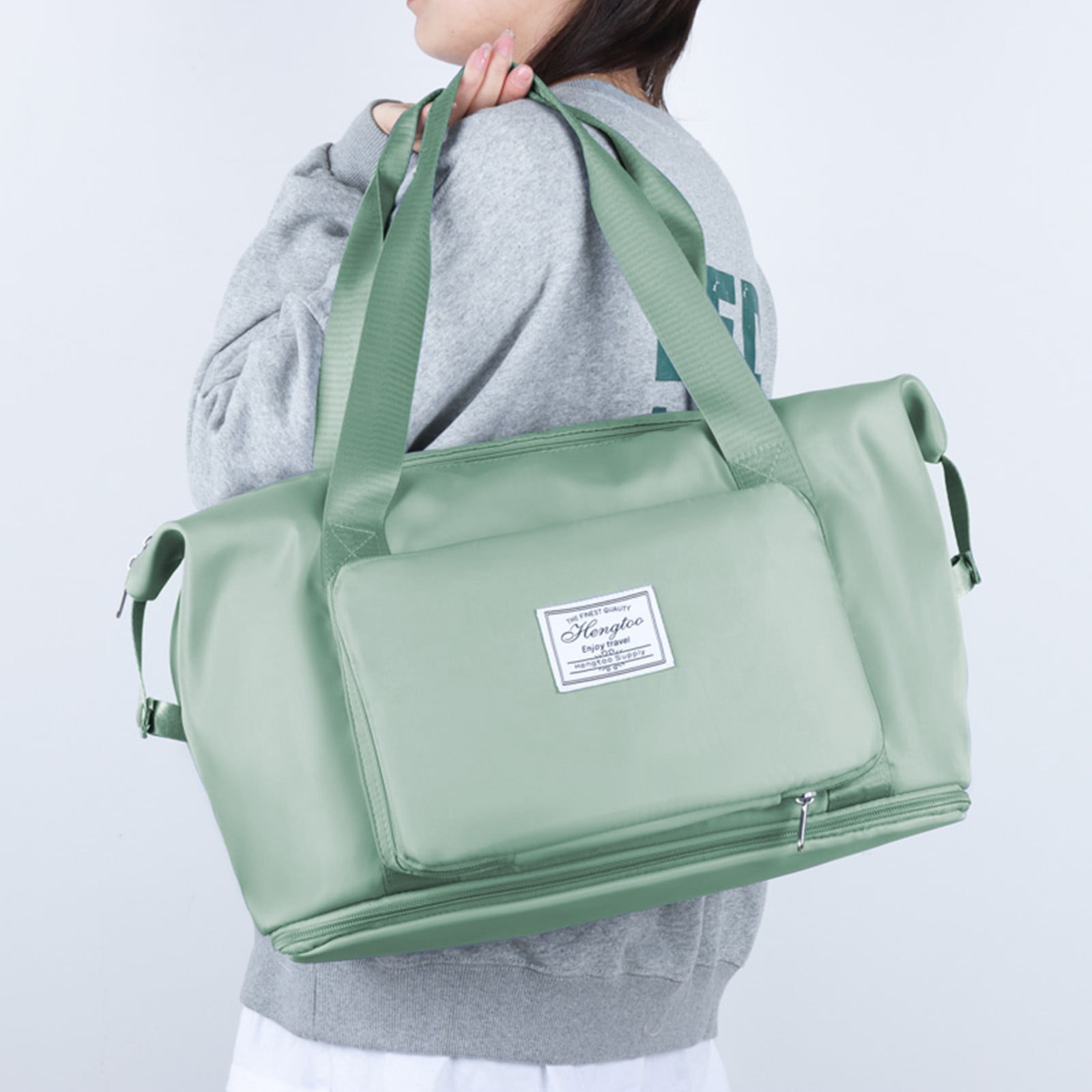 LongLiYi Travel Duffel Bag Sports Gym Bag With Separate Shoe ...