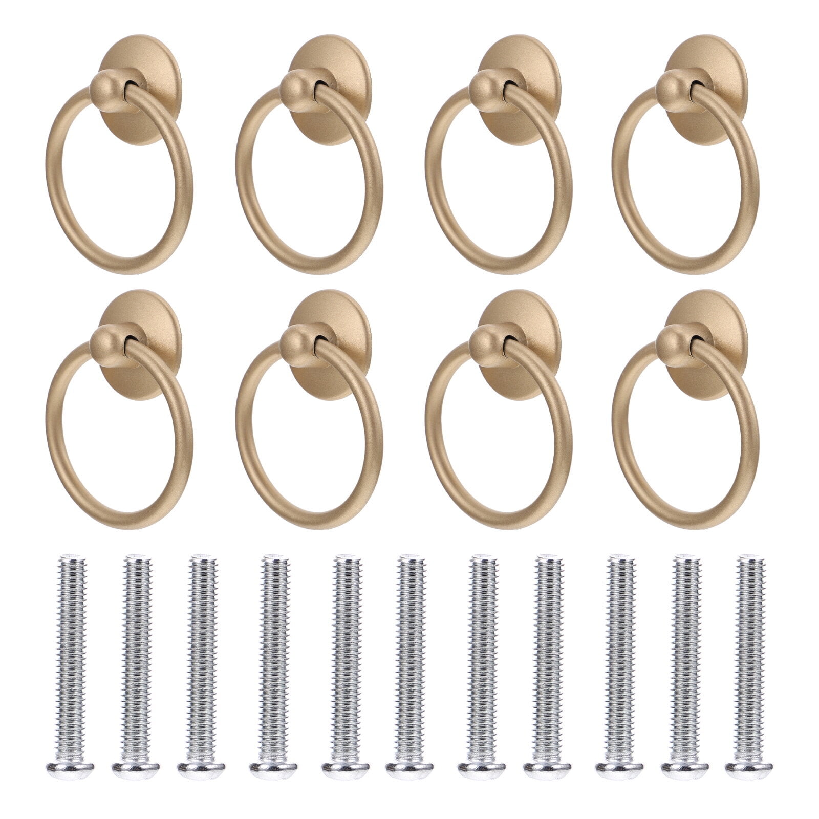 IMIKEYA 10Pcs Alloy Wardrobe Grip Cabinet Pull Handles Golden Rust ...