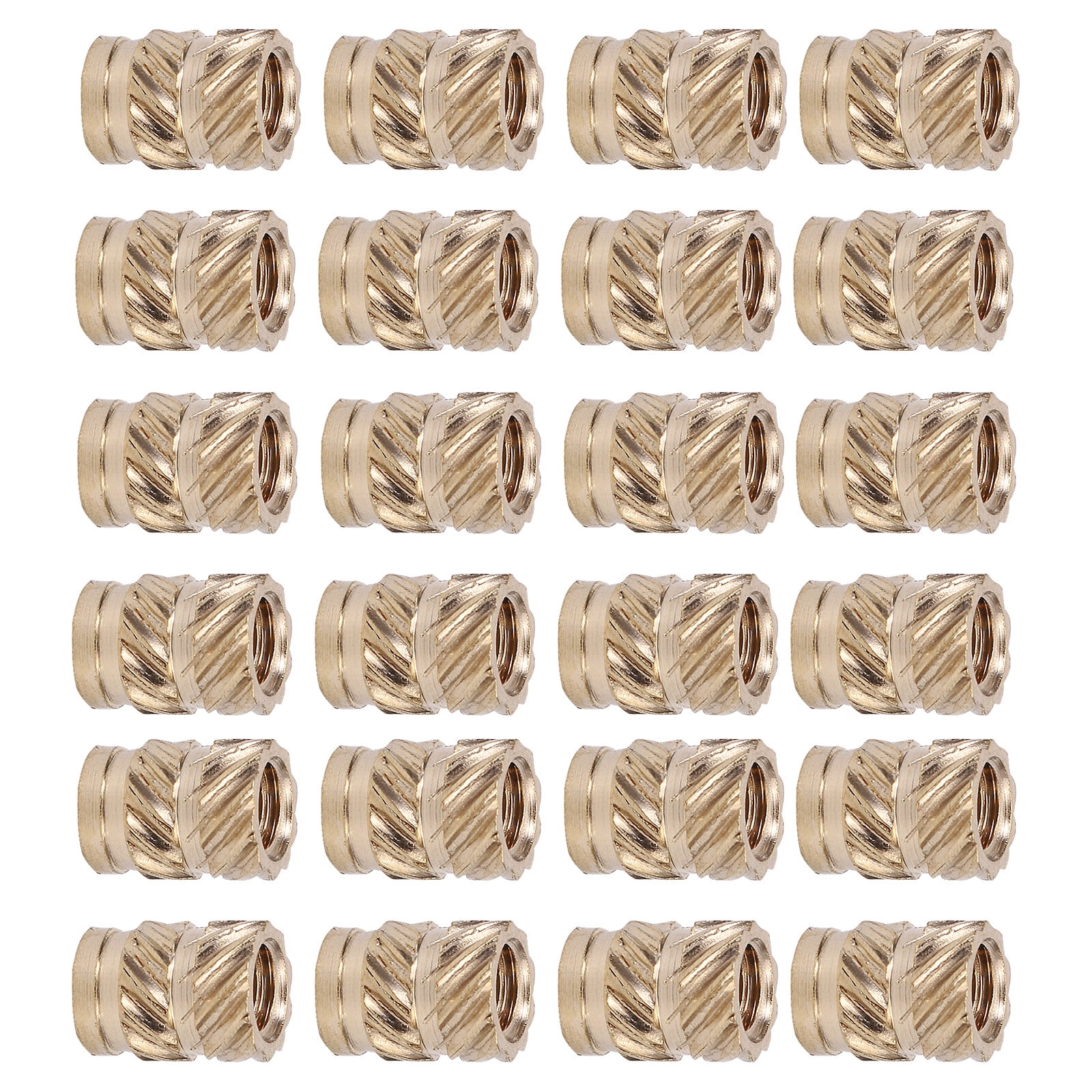 LongYTong 100 Pcs Knurled Panel Nuts Furniture Threaded Insert Hot Melt ...