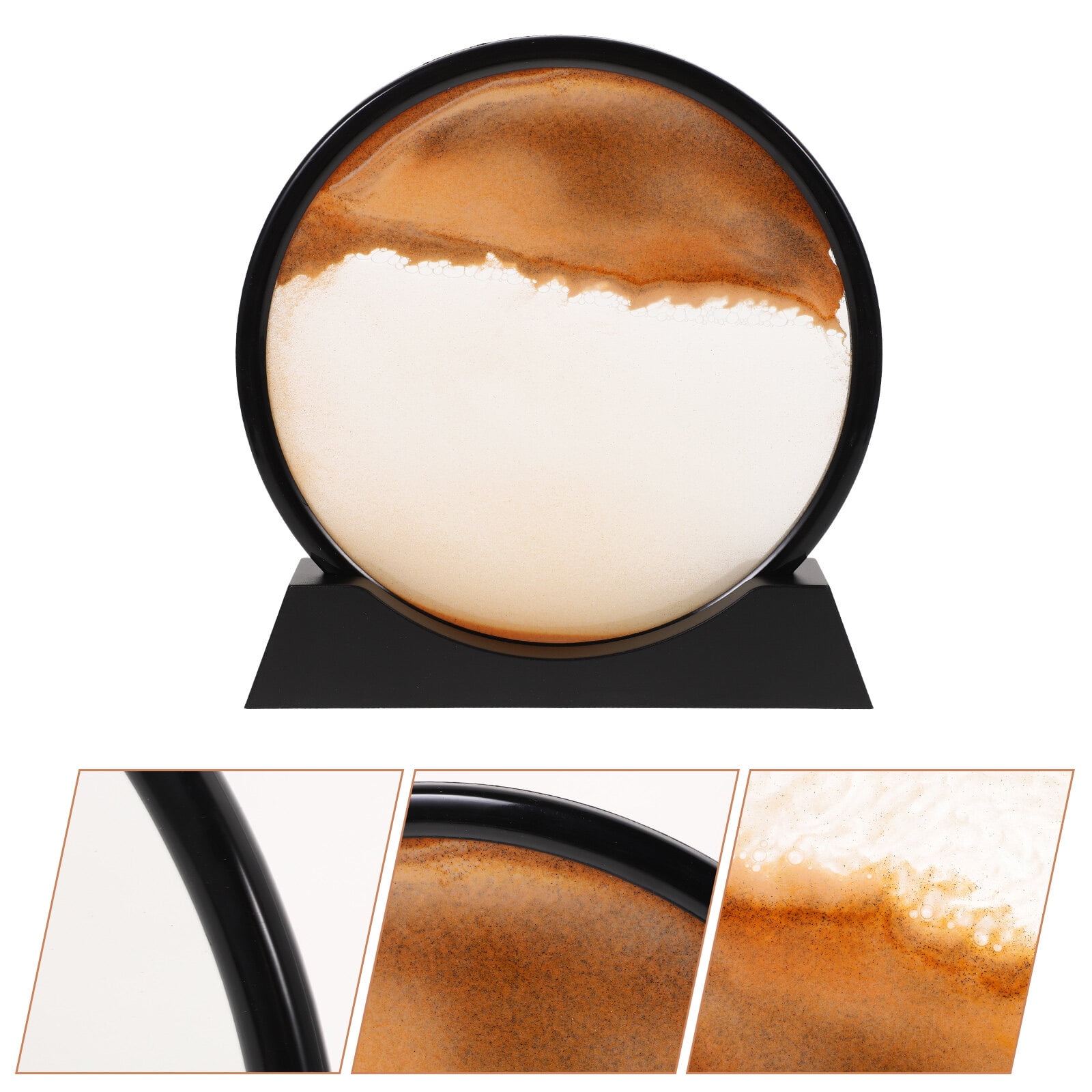 LongYTong 12 inches Moving Sand Art, Round 3D Hourglass Deep Sea ...