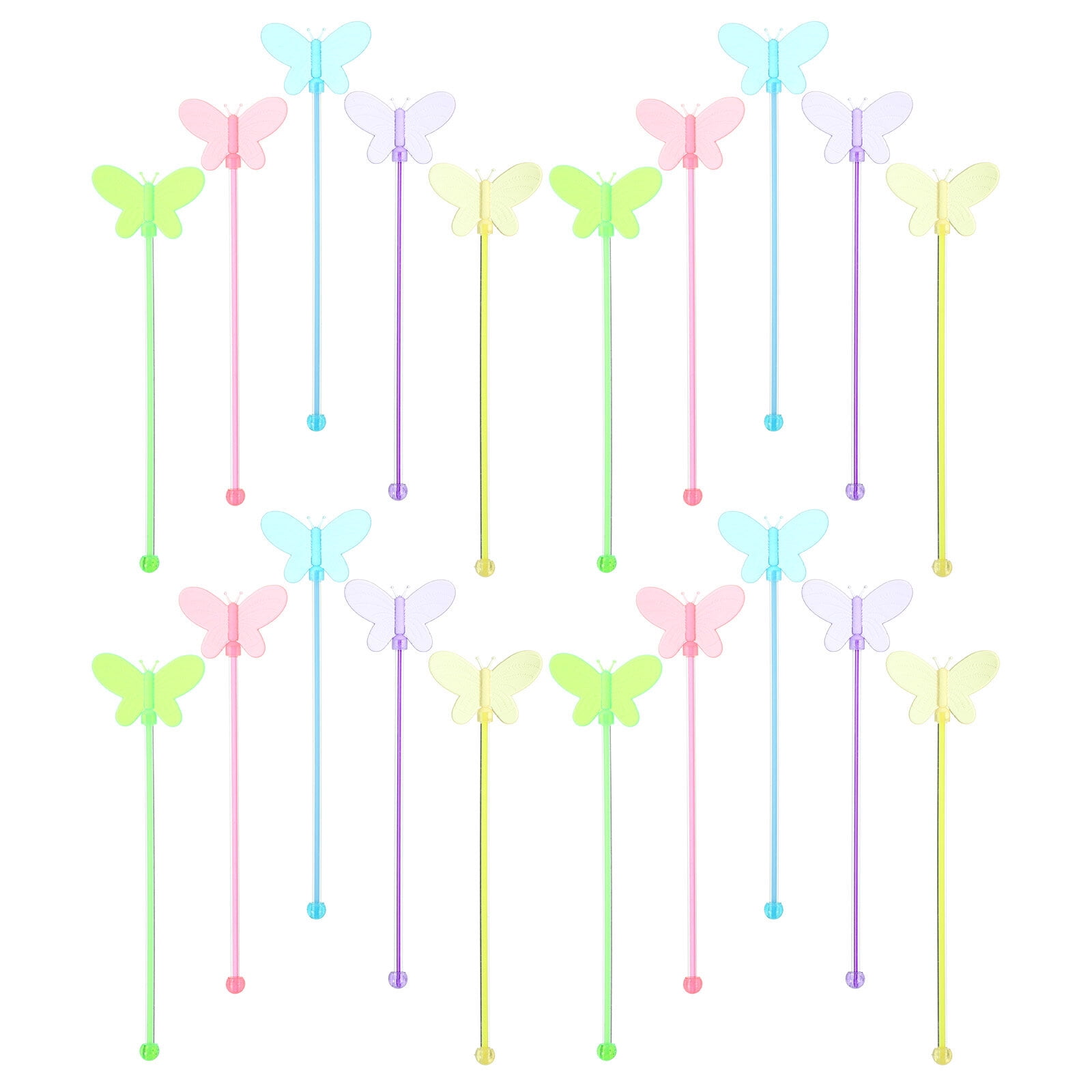 LongYTong 25pcs Acrylic Stirring Stick Mixing Stirring Scoop Swizzle ...