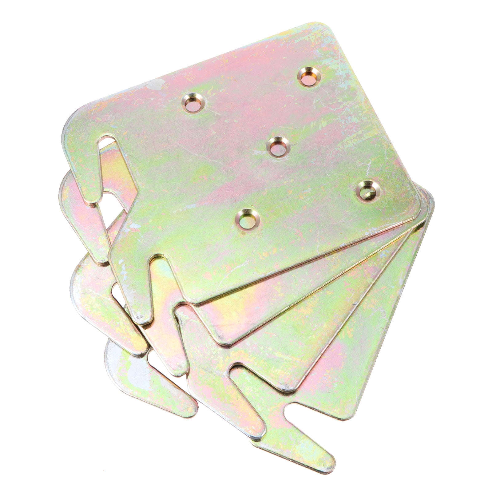 TINKSKY 4pcs Wood Bed Rail Bracket Hooks and Plates for Bed Frame ...