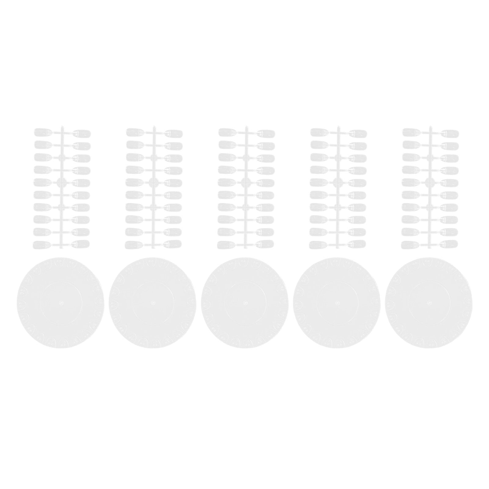 LongYTong 5 Sets Nail Color Display Board Color Show Plate Nail Color ...