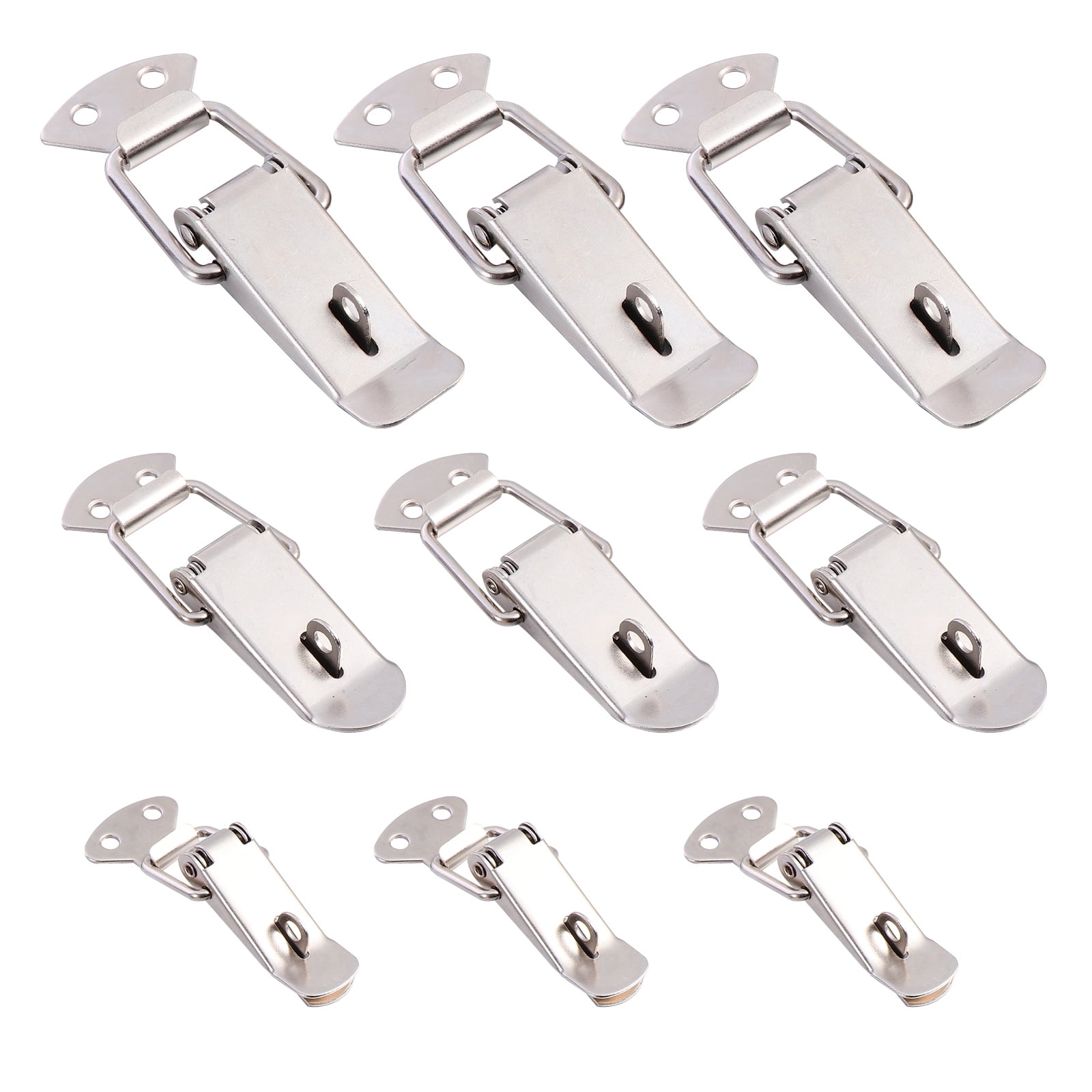 LongYTong 9pcs Toolkit Spring Hasps Iron Latch Lock Toggle Clamps with ...