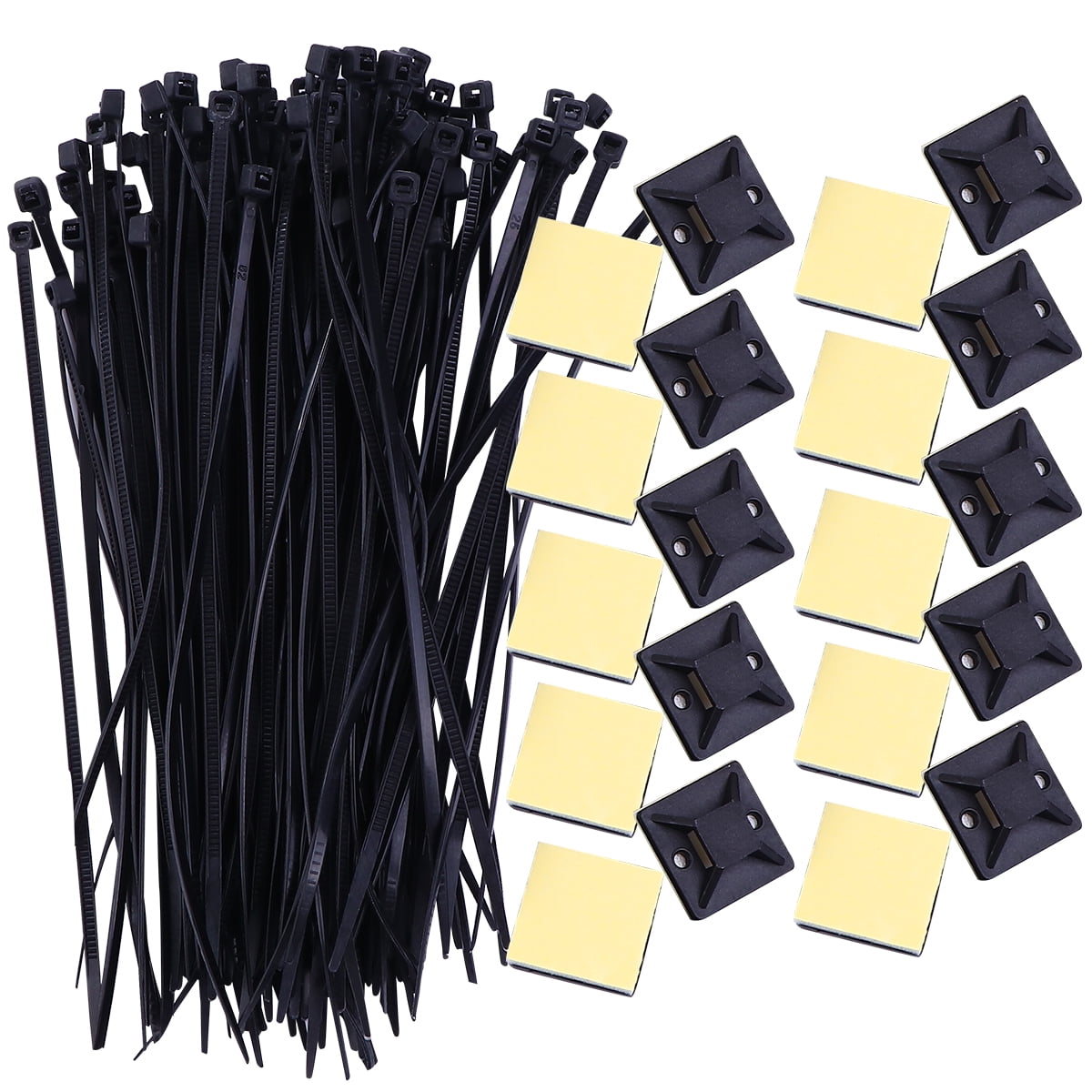 LongYTong Multi-Purpose Zip Tie Adhesive Mounts Self Adhesive Cable Tie ...