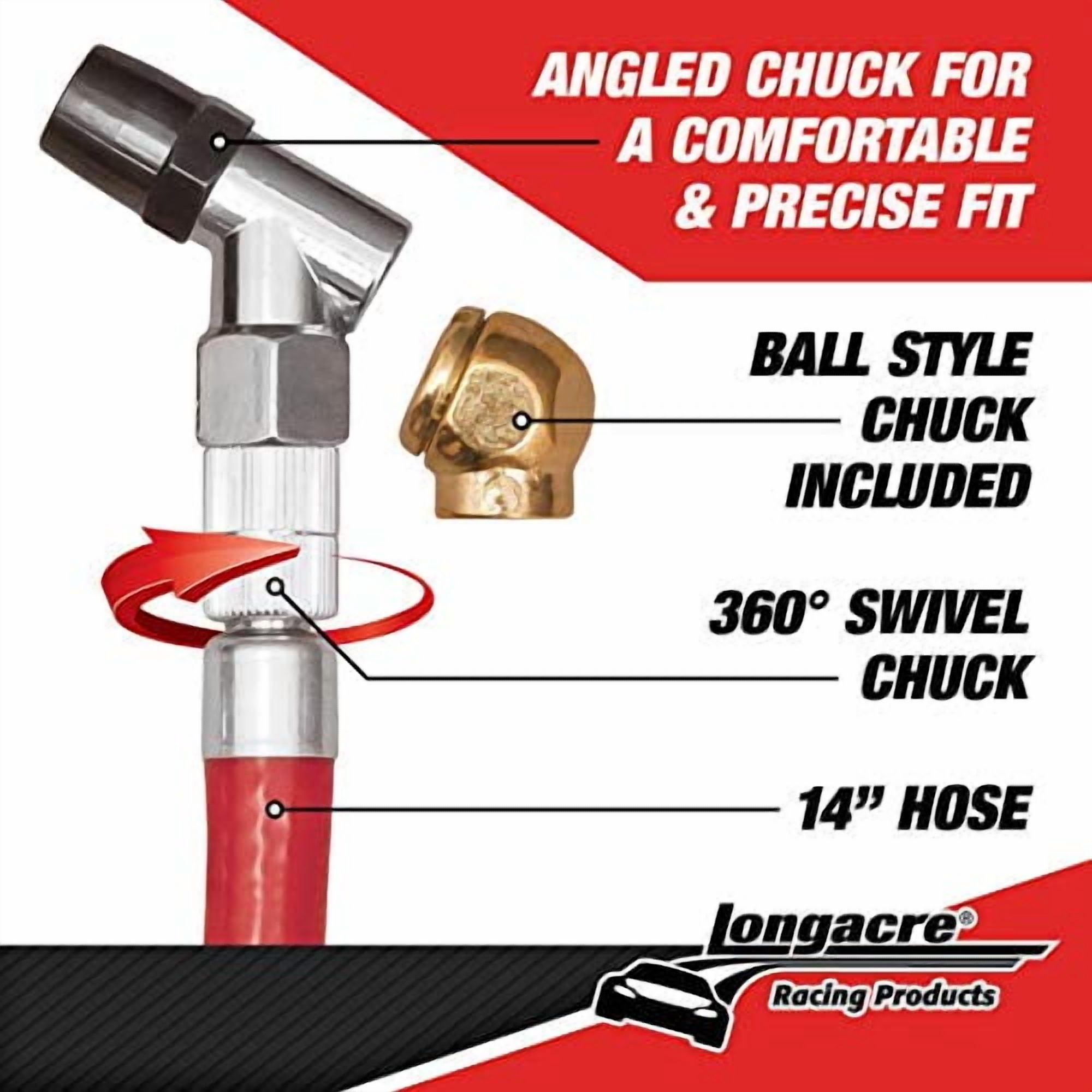 Longacre 50417 0-60 PSI Analog Tire Pressure Gauge, 2 Inch - Walmart.com