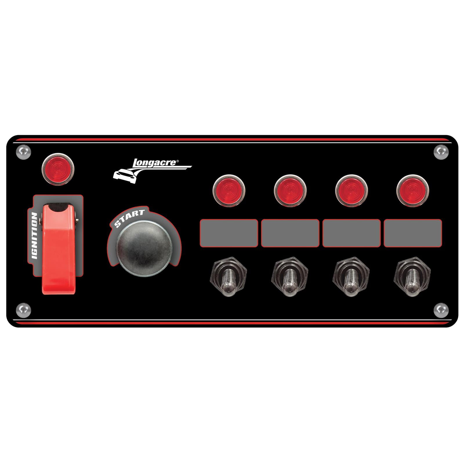 Longacre® Aluminum Flip-Up Ignition Switch Panel, Pre-Wired ...