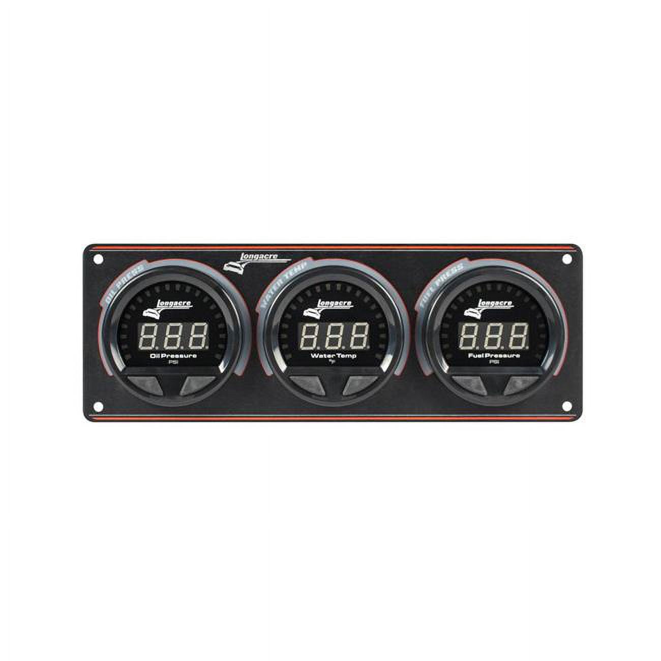 Longacre LON52-44662 Waterproof LED 3 Gauge Panel Assembly with Oil ...