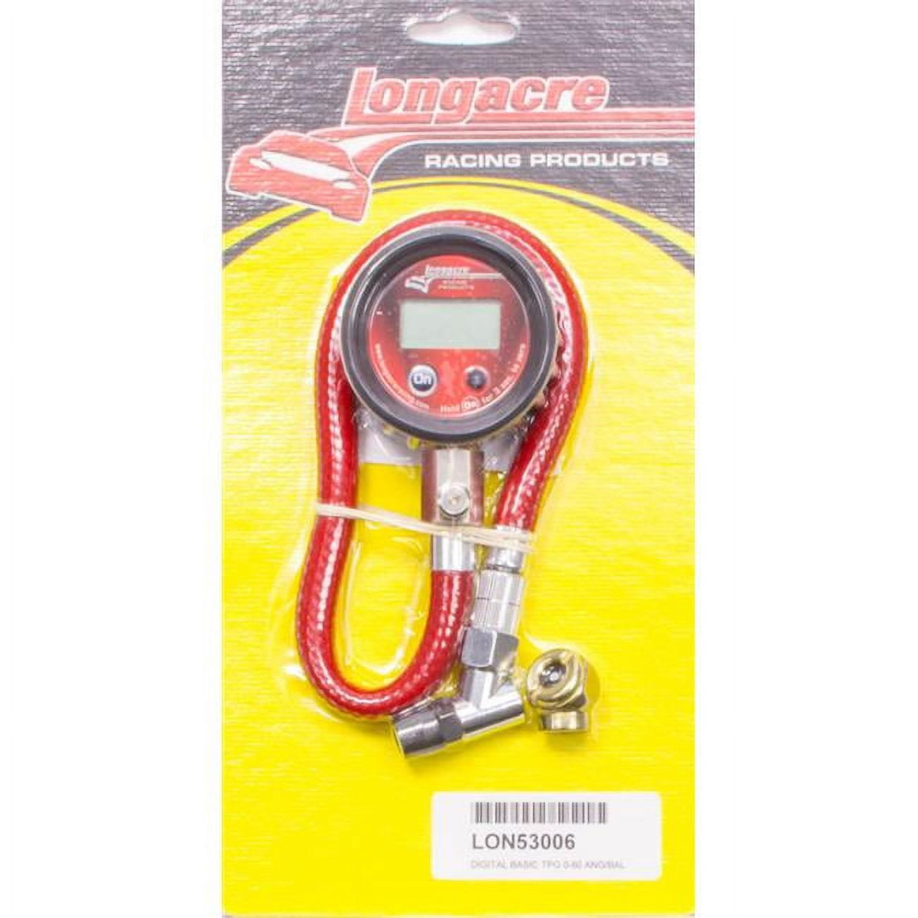 Longacre Racing 52-53006 Tire Gauge Digital 0-60 PSI Basic - Walmart.com