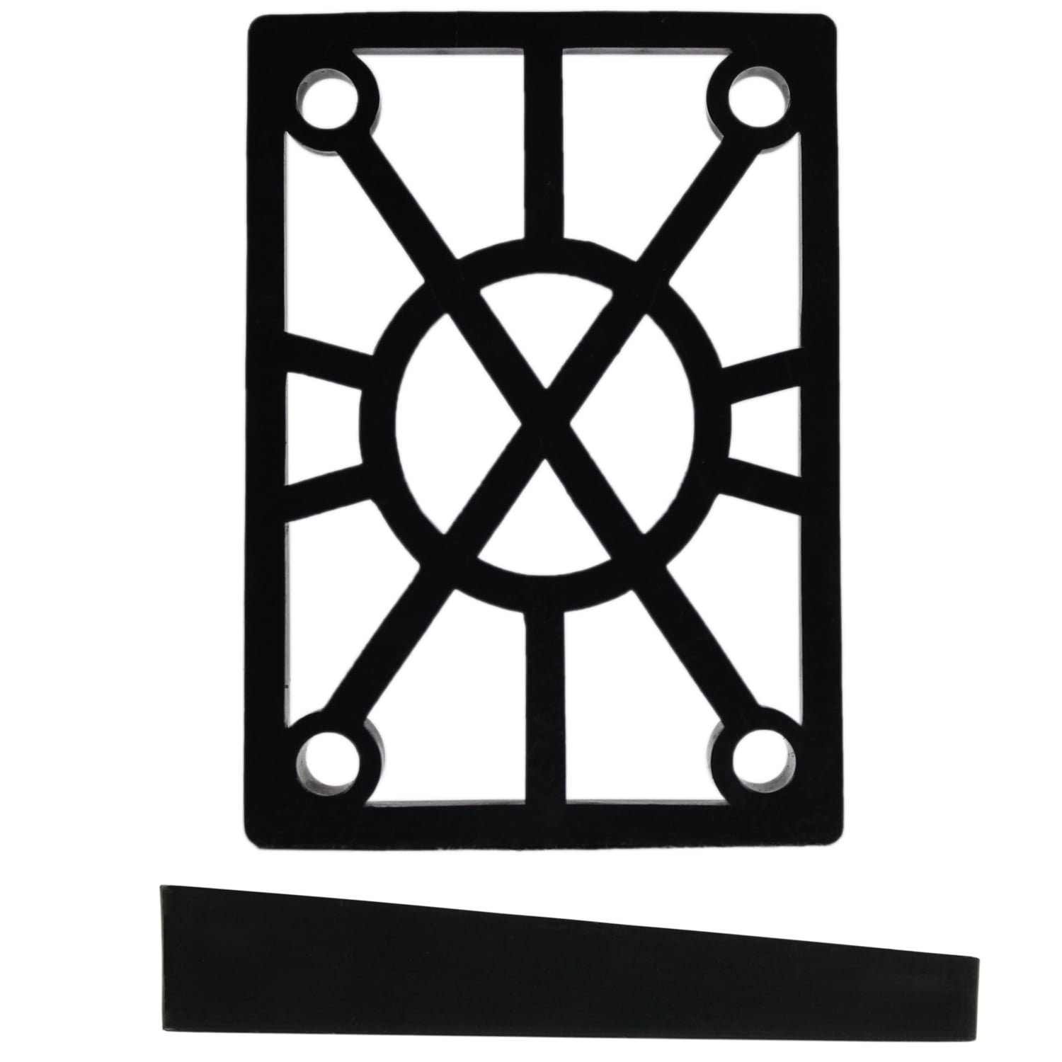 Longboard Angled Riser Pad (hard plastic) 2-Pack (8mm to 14mm ...