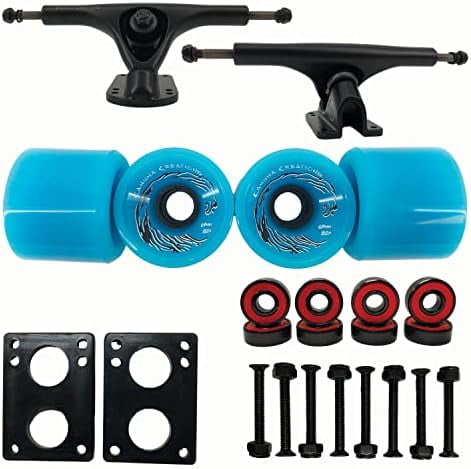 Longboard Skateboard 180mm Trucks 69mm Wheels ABEC7 Bearings Hardware ...