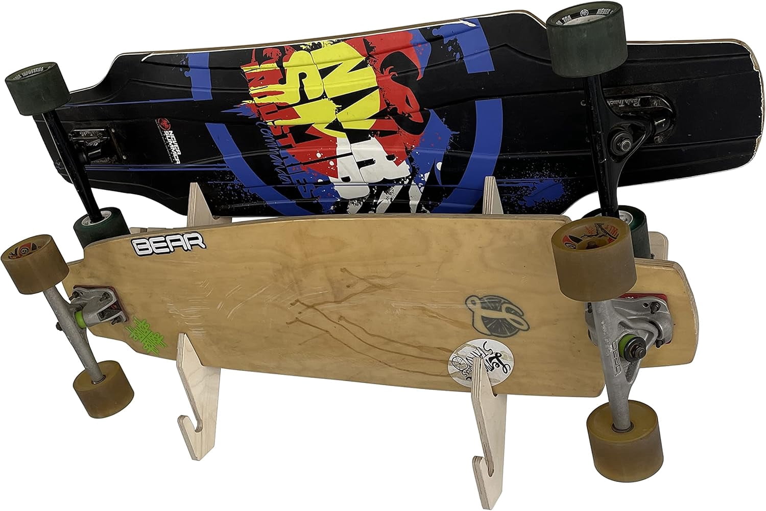 Longboard Wall Rack Mount - Holds 2 Boards - Walmart.com