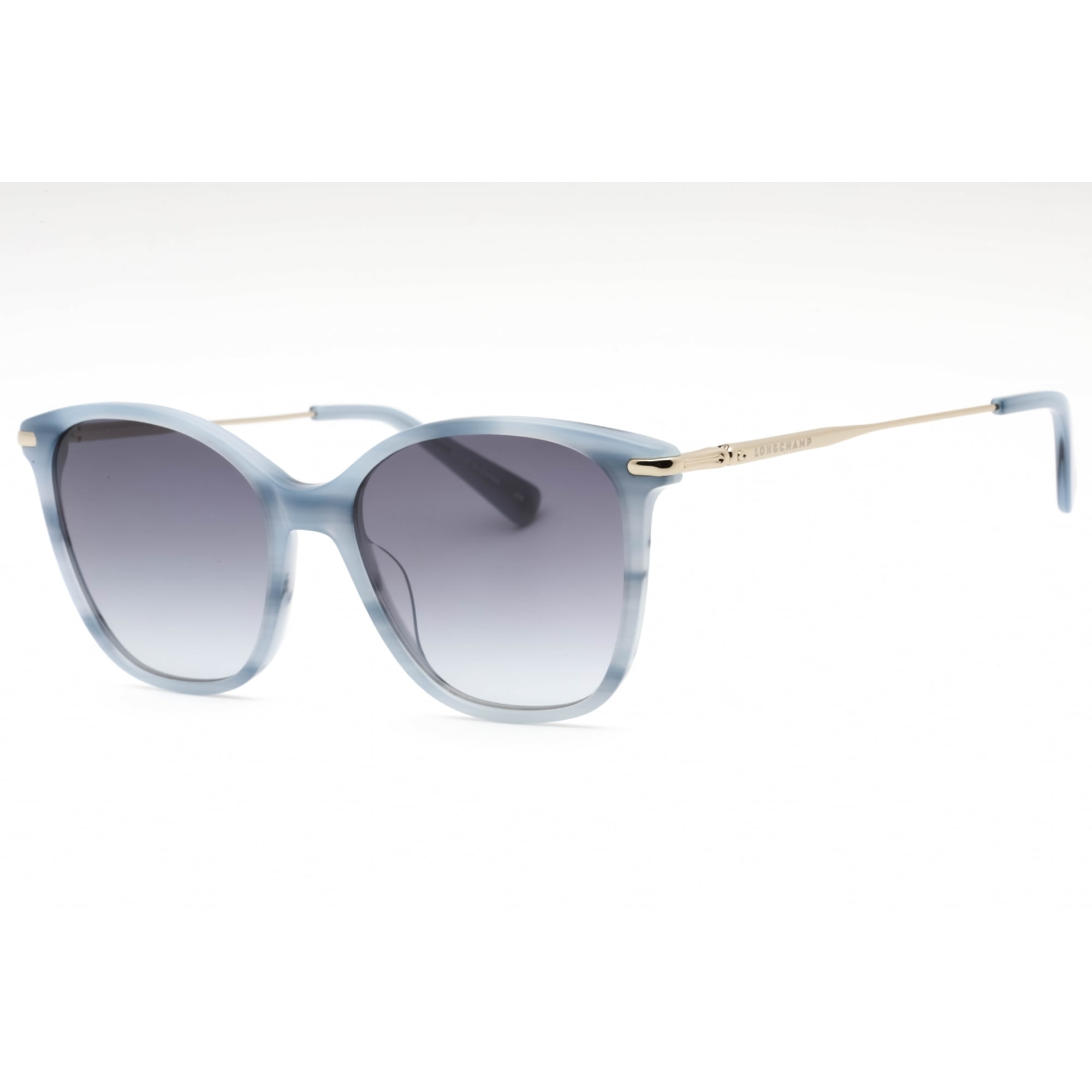 Longchamp LO660S 421 Women's Marble Blue Plastic Frame Sunglasses ...