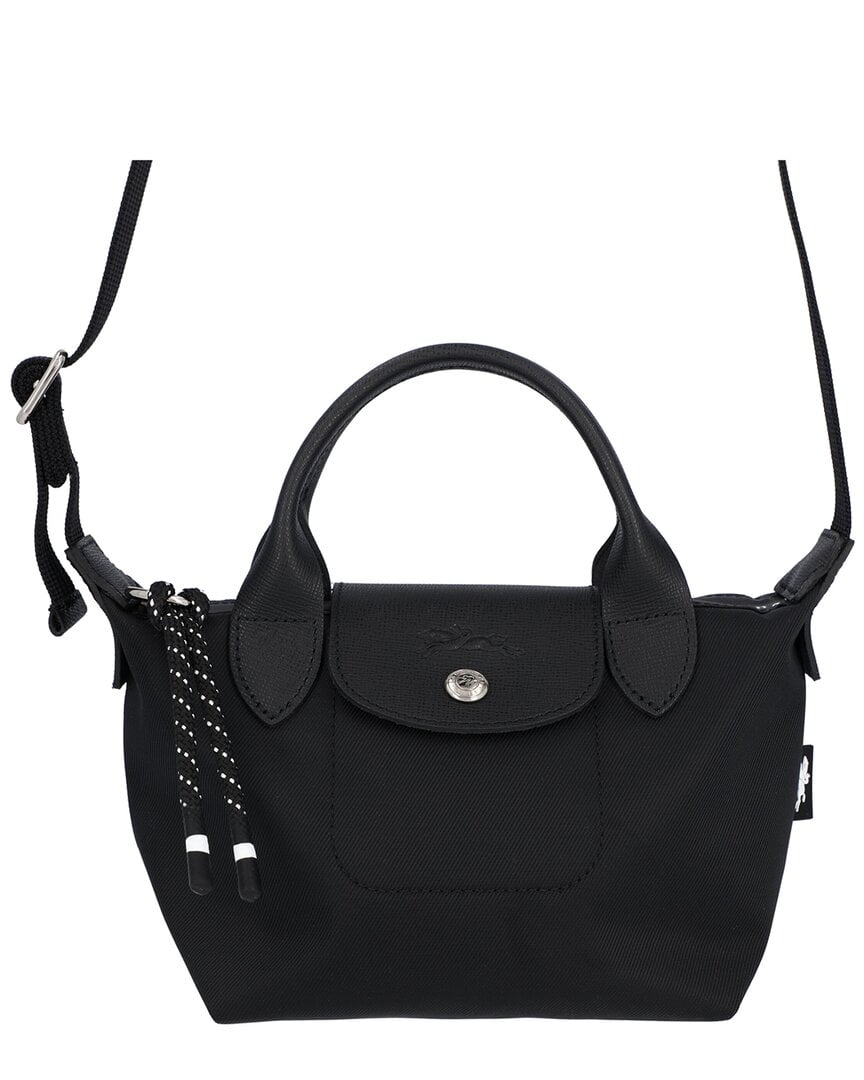 Longchamp Le Pliage Energy Extra Small Canvas Crossbody Handbag, Black ...