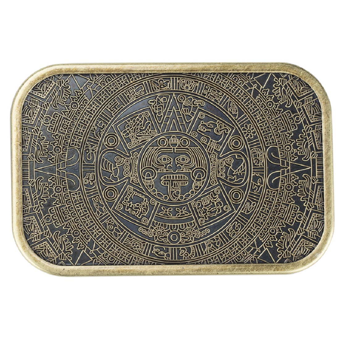 Longcreek Aztec Calendar Belt Buckle for Men, Aztec Mayan Indian ...