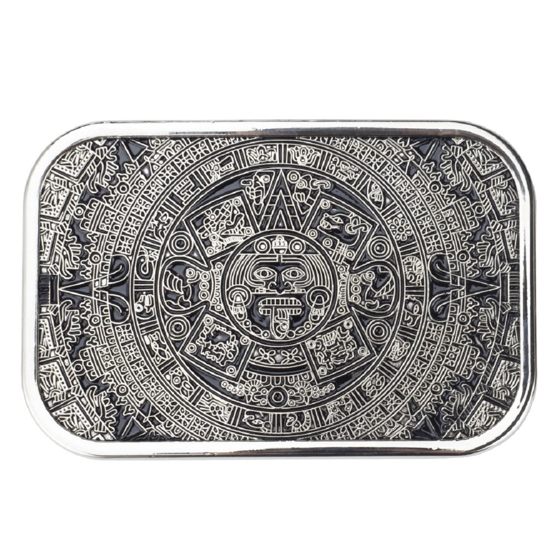 Longcreek Aztec Calendar Belt Buckle for Men, Aztec Mayan Indian ...
