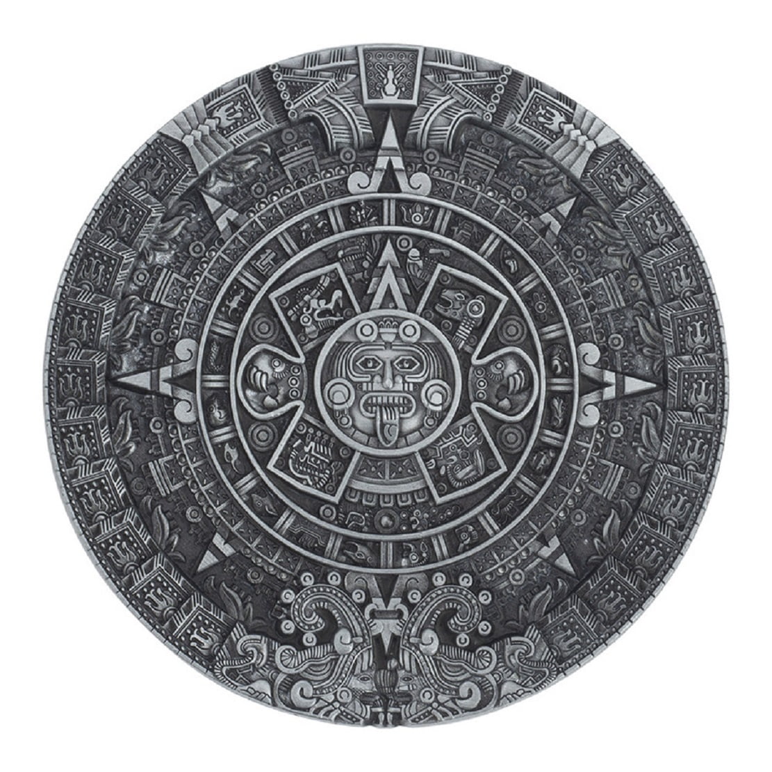 Longcreek Aztec Calendar Belt Buckle for Men, Aztec Mayan Indian ...