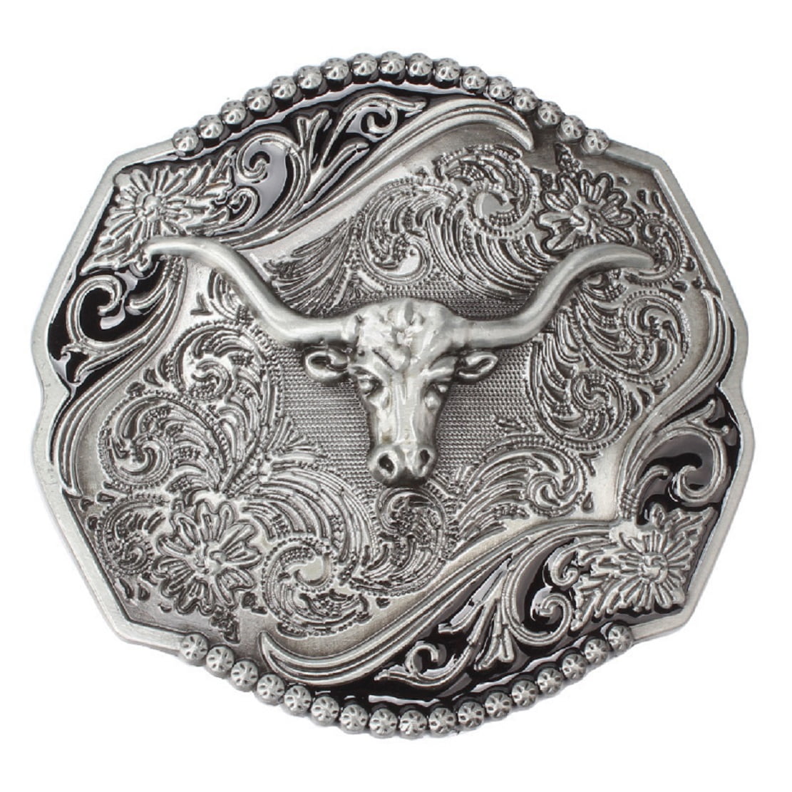 Longcreek Bull Belt Buckle for Men, Longhorn Bull Belt Buckle, Retro ...