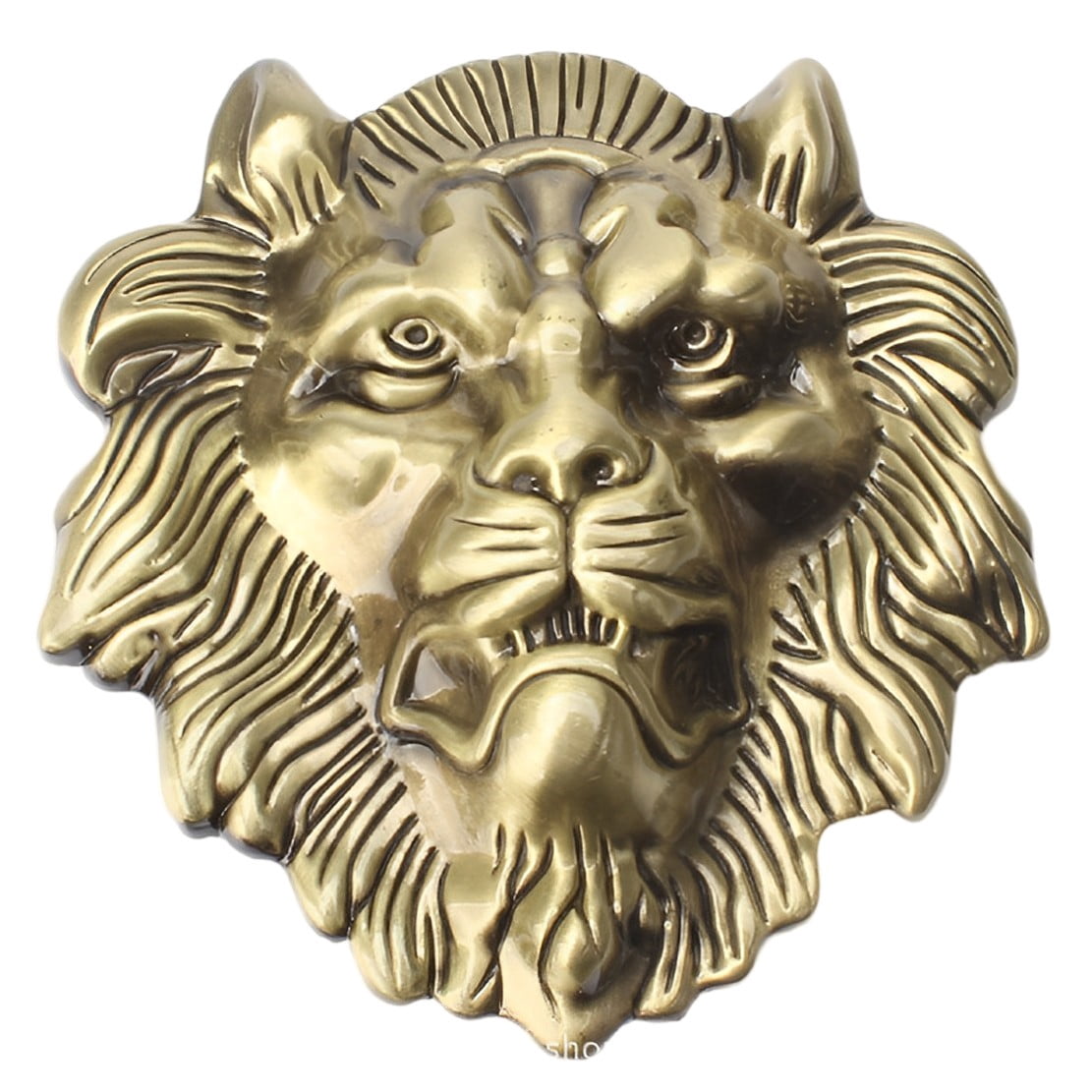 Longcreek Lion Belt Buckle for Men, Norse Viking Lion Head Belt Buckle ...