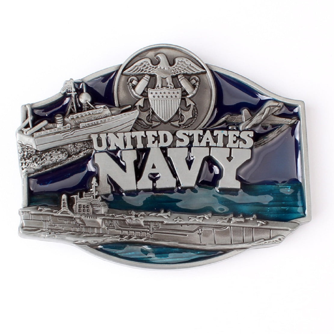 Longcreek United States Belt Buckle for Men, United States Navy Belt ...