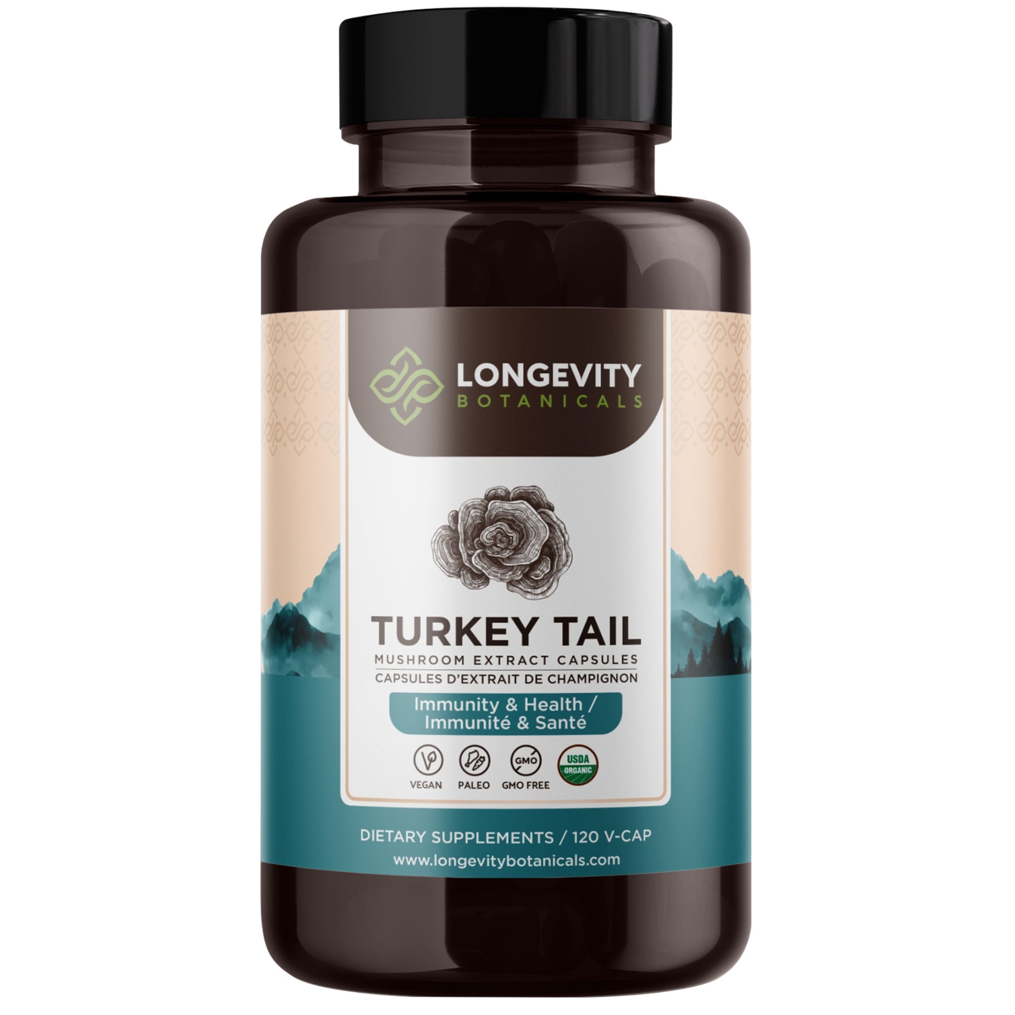 Nutricost Turkey Tail Mushroom Capsules 1200mg, 60 Servings (120 ...