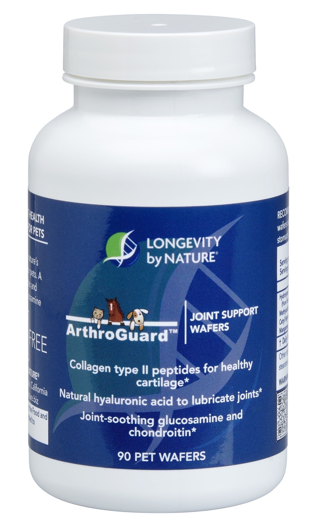 Longevity by Nature ArthroGuard Dog Joint Supplement, Collagen Type 2 ...