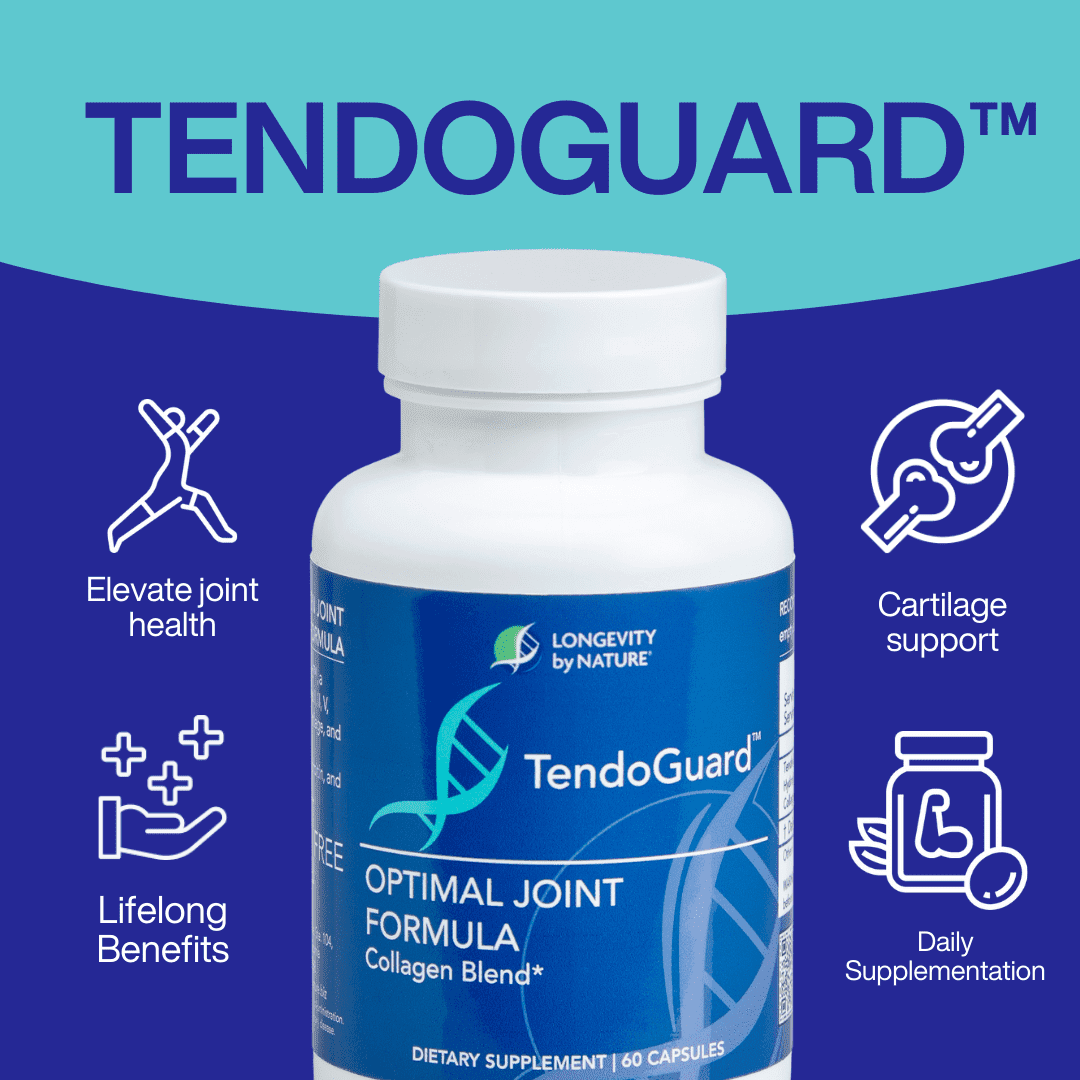 Longevity by Nature TendoGuard Joint Support Supplement, Collagen ...