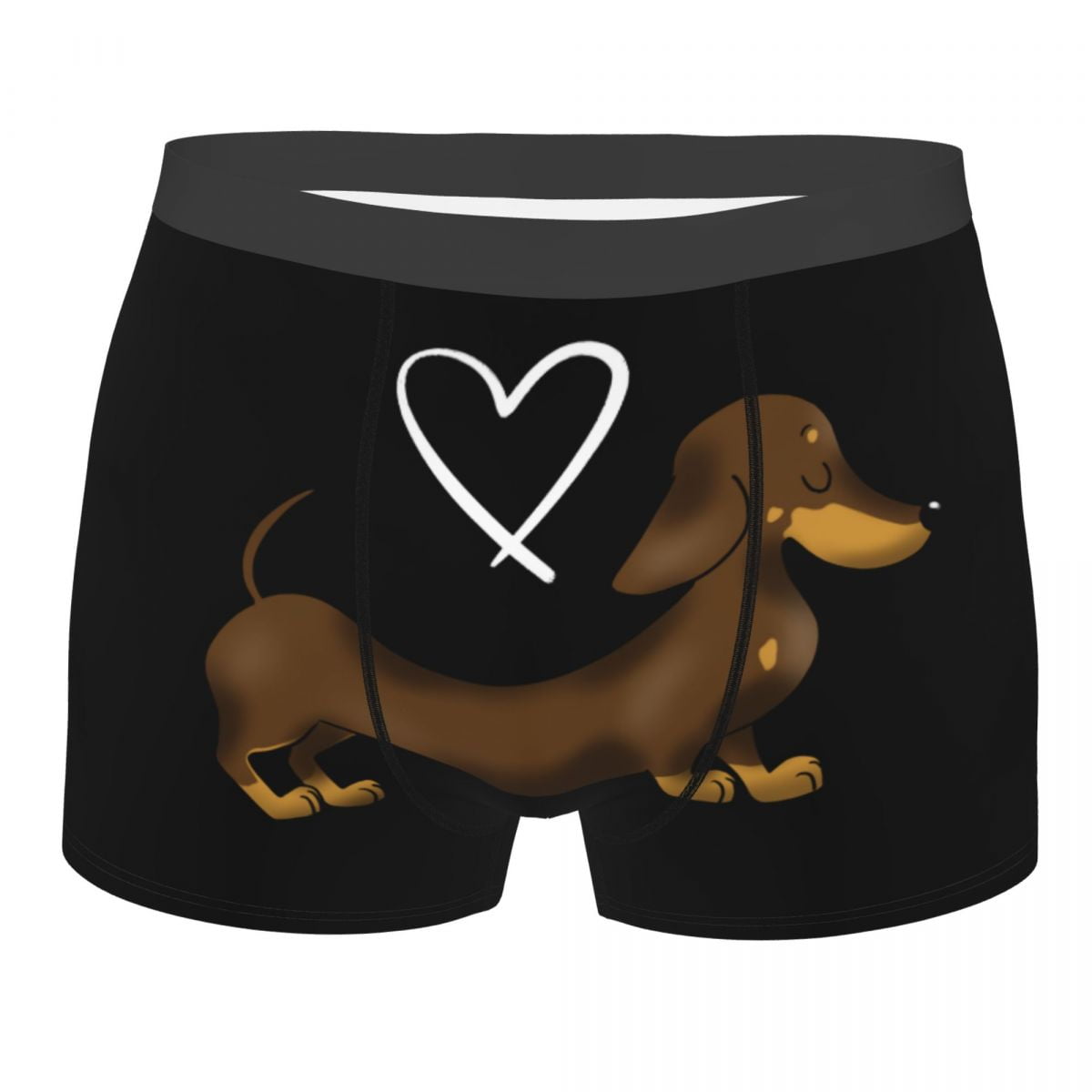 Longhaired Dachshund Dog Boxer Shorts For Homme 3D Printed Male Badger ...