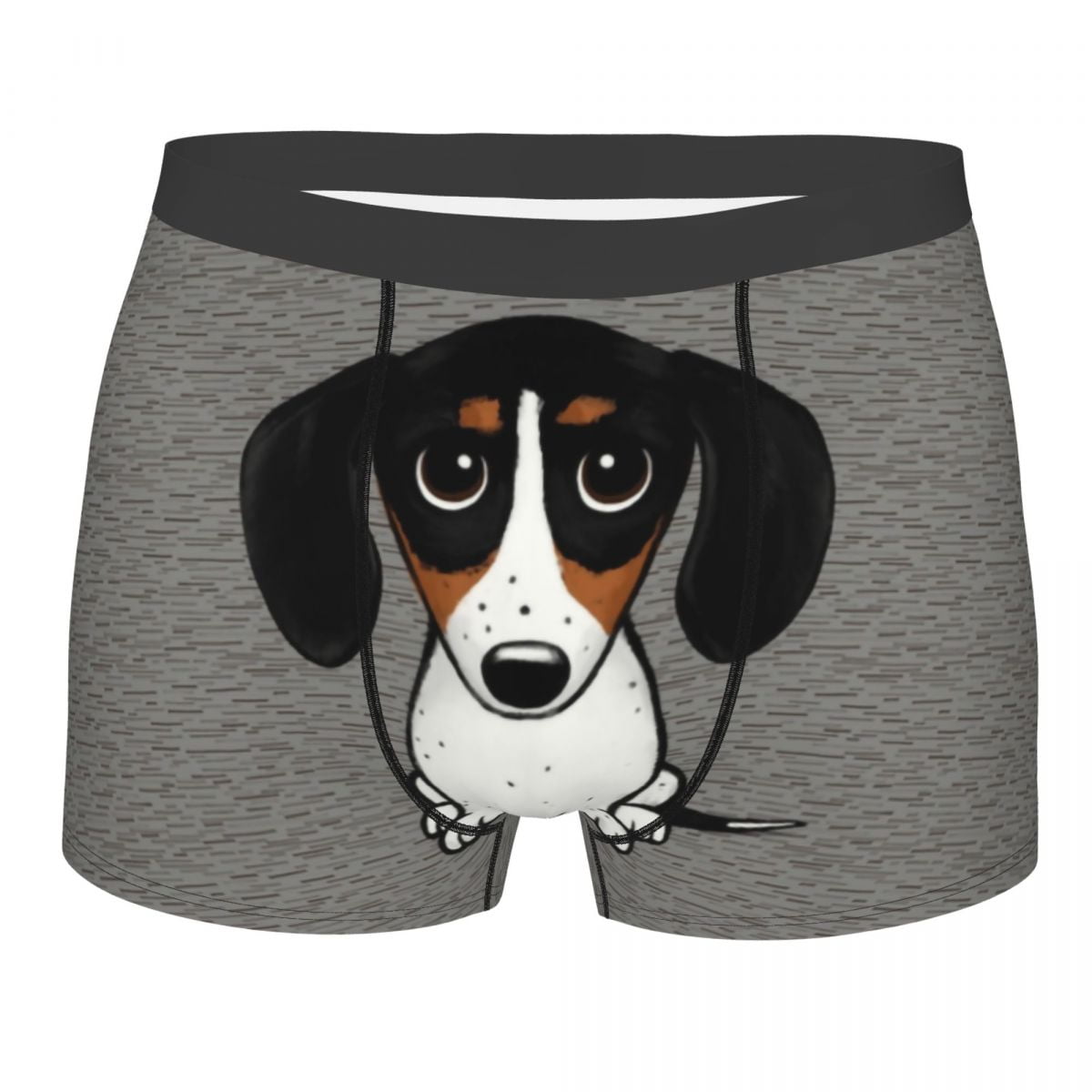 Longhaired Dachshund Dog Boxer Shorts For Homme 3D Printed Male Badger ...