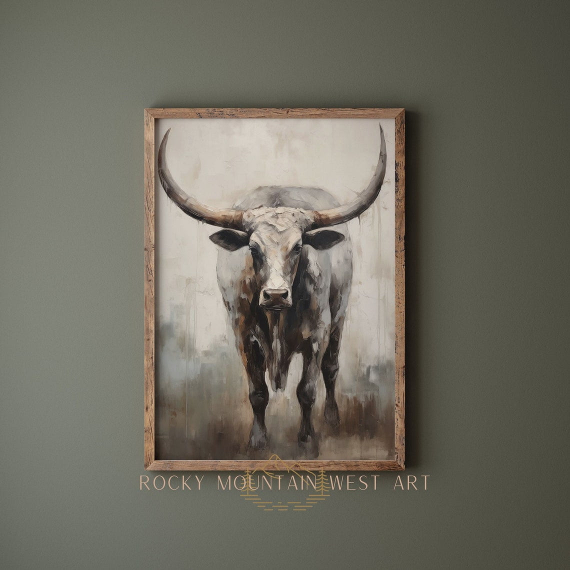 Longhorn, Longhorn Wall Art, Texas Longhorns Wall Decor, Antique ...