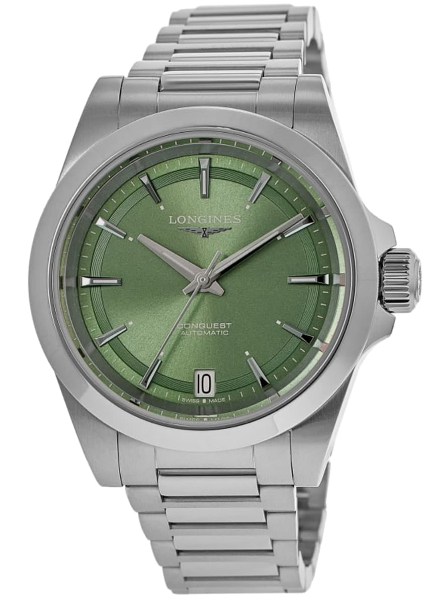 Longines Conquest Automatic Green Dial Steel Men's Watch L3.720.4.02.6 ...
