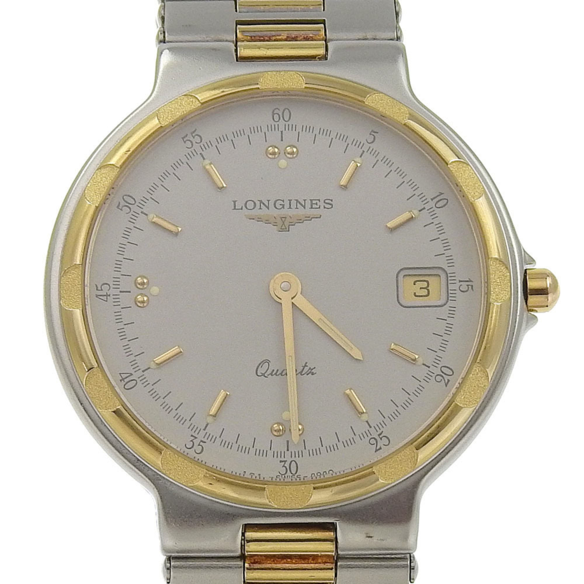 Pre-Owned Longines Conquest Watch cal.L161.2 Stainless Steel x Gold ...
