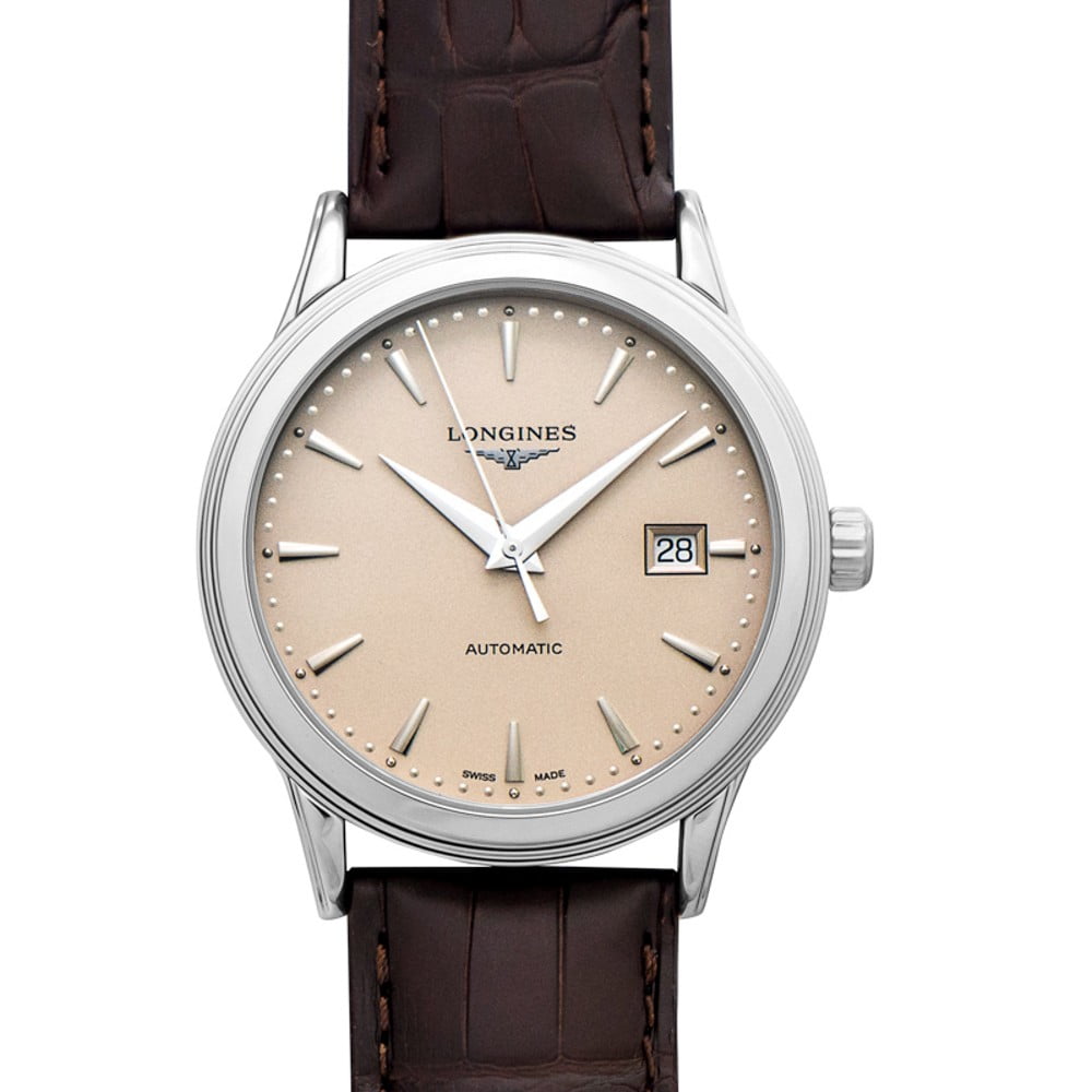 Longines Flagship Automatic Beige Dial Stainless Steel Men's Watch ...