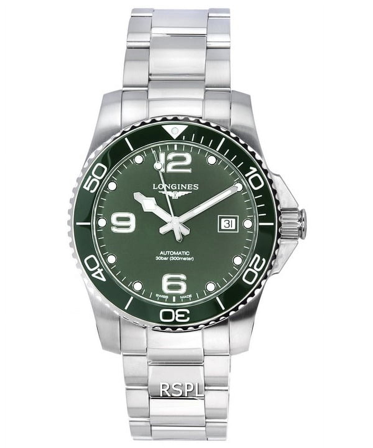 Longines HydroConquest Automatic Green Dial Men's Watch L37814066 ...