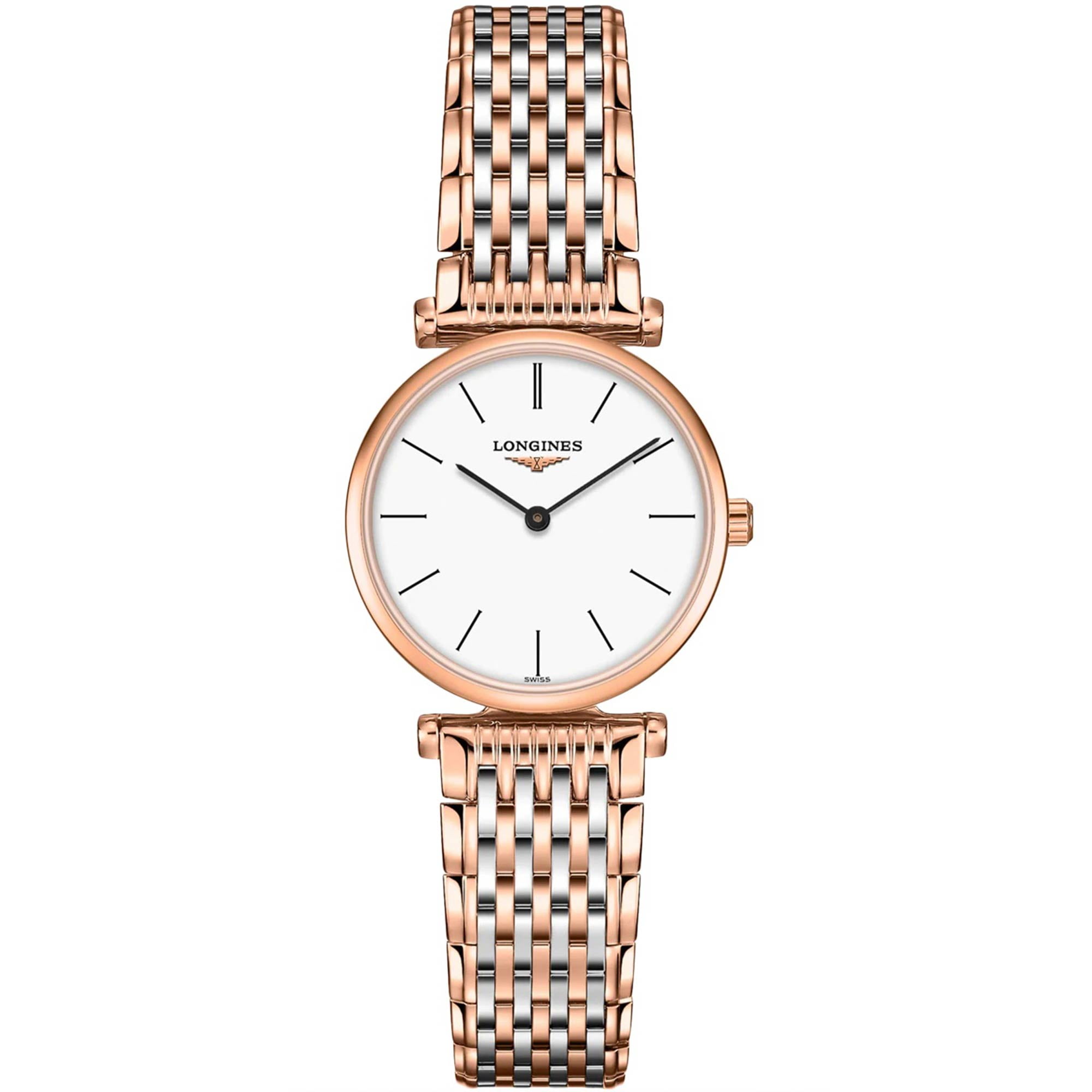 Longines L42091927 Women's La Grande Classique Rose Gold Plated Swiss ...