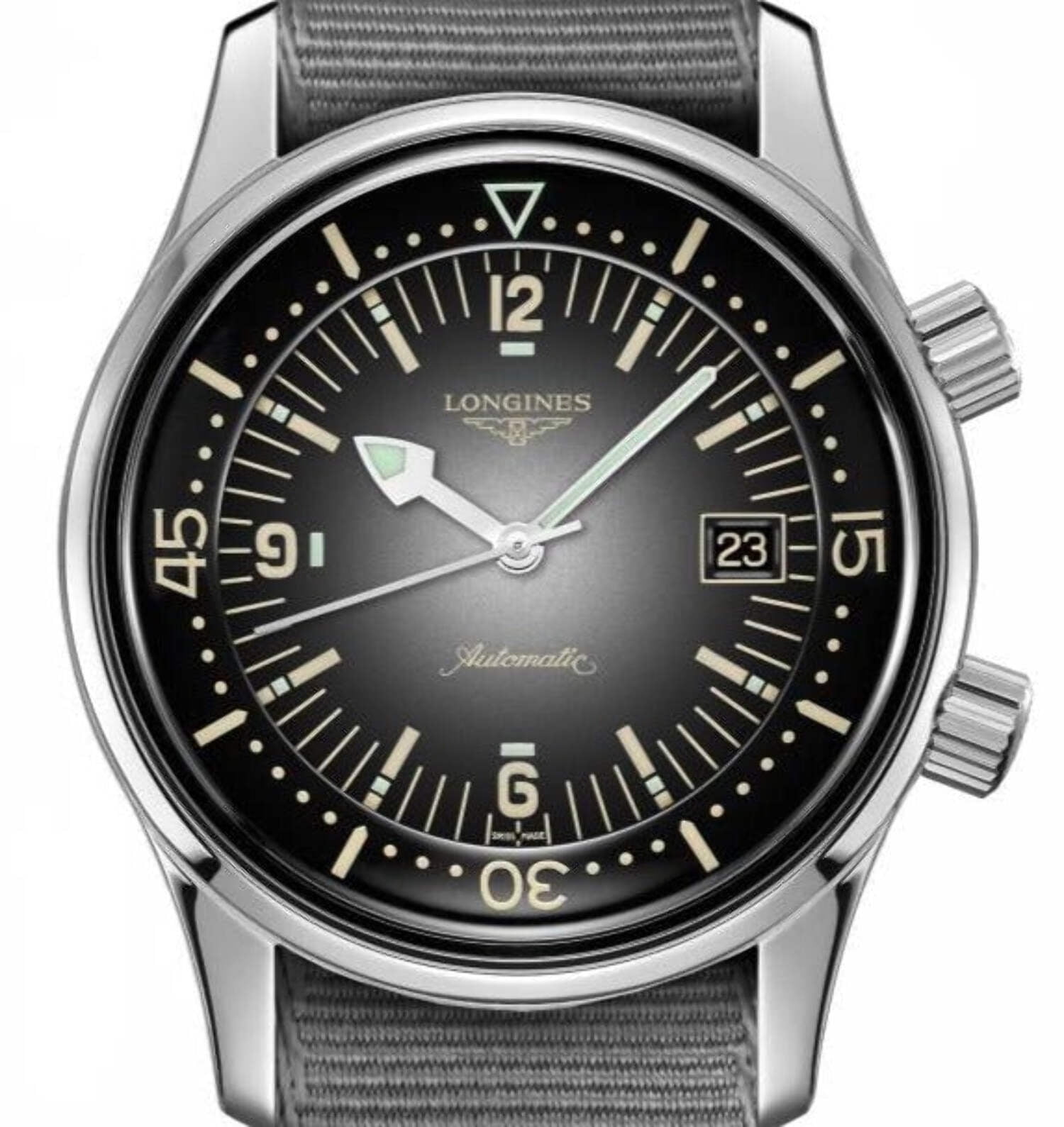 Longines Legend Diver Grey Dial Automatic 42mm Ref#L3.774.4.70.2 - Walmart.com