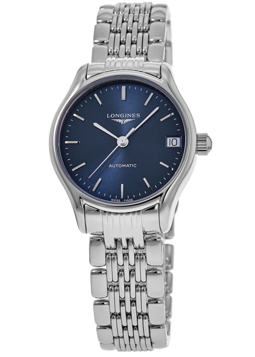 Longines Lyre Automatic Blue Stick Dial Steel Women's Watch L4.361.4.92 ...